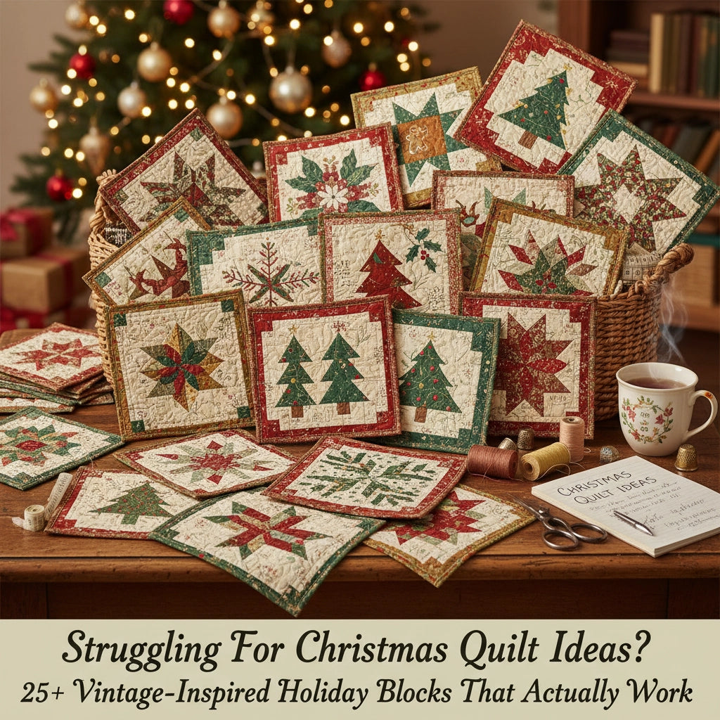Struggling For Christmas Quilt Ideas? 25+ Vintage-Inspired Holiday Blo ...